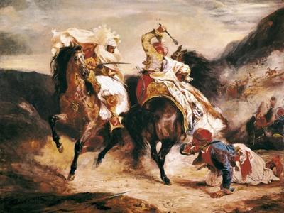 'The Fight of Giaour and Pasha. Inspire from Lord Byron's Poem “ Le ...