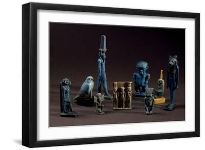 Figurines of Deities, Theris, Horus, Thoth, Maat, Sekhmet and Bes, Late ...