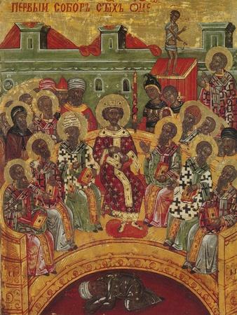 'First Council of Nicaea, 16th Century' Giclee Print | Art.com