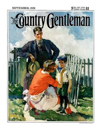 '"First Day of School," Country Gentleman Cover, September 1, 1928 ...