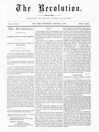 First Issue of the Revolution Suffrage Newspaper Giclee Print | Art.com