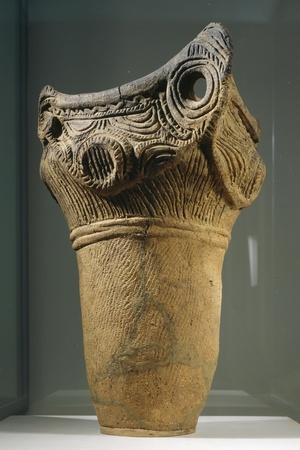 'Flat-Based Ovoid Jar Decorated with Geometric Motifs' Giclee Print ...