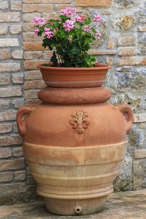 'Flower Pots as Decoration. Tuscany, Italy' Photographic Print - Tom ...