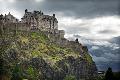 Dramatic Lighting as Storm Clouds Gather around Edinburgh Castle in ...