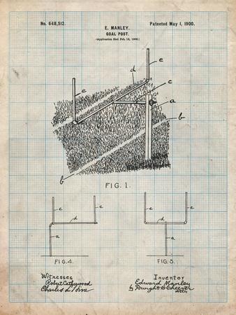 'Football Goal Post' Art Print - Cole Borders | Art.com