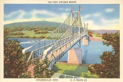 'Fort Steuben Bridge, Steubenville' Art Print | Art.com
