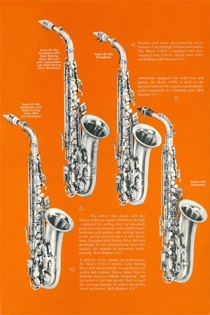 Four Saxophones Art Print | Art.com