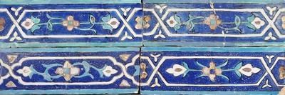 Four Timurid Cuerda Seca Pottery Tiles, 15th Century Giclee Print | Art.com