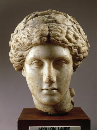 'France, House of the Messii, Head of Apollo Crowned with a Laurel ...