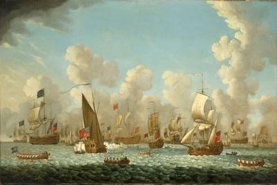 'Naval Magazine in Spithead (England), in 1767. Oil on Canvas, 18Th ...