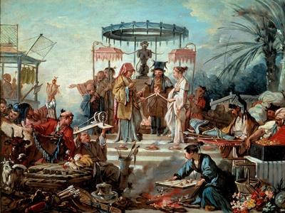 'Chinese Wedding Scene Wedding at the Court of the Emperor of China ...