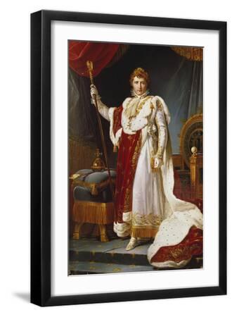 'Napoleon Bonaparte in Coronation Regalia. Copy' Framed Giclee Print ...