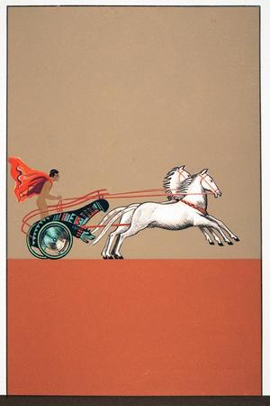 'Man and Chariot, Illustration from Prométhée Enchaîné by Aeschylus ...