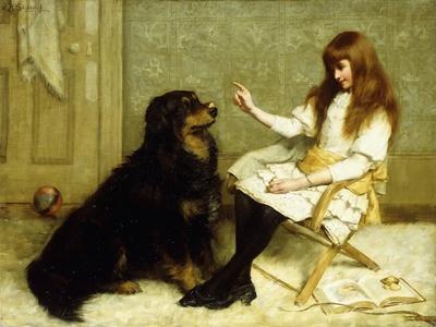 'The Lesson' Giclee Print - Frank Markham Skipworth | Art.com