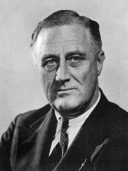 Franklin Delano Roosevelt 32nd President of the USA in the Year of His ...