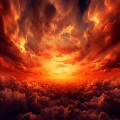Clouds at sunrise. (AI Generated) Premium Giclee Print - Fred Lord ...