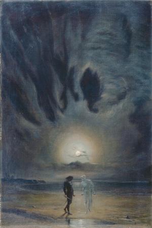 'Hamlet and the Ghost, 1901 (Oil on Canvas)' Giclee Print - Frederic ...