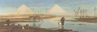 'View of the Pyramids' Giclee Print - Frederick Goodall | Art.com