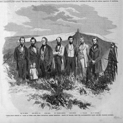 'Free State Prisoners, Taken at their Camp, near Lecompton, Kansas ...