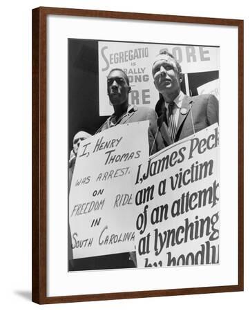 'Freedom Riders James Peck and Henry Thomas Protest at NYC Bus Terminal ...