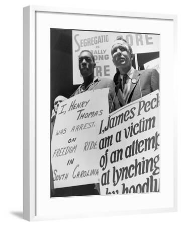 'Freedom Riders James Peck and Henry Thomas Protest at NYC Bus Terminal ...