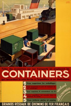 'Freight Poster' Art Print | Art.com