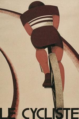 'French Cycling Poster, Le Cycliste' Art Print | Art.com