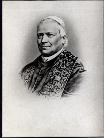 'Portrait of Pope Pius IX (Pie IX) (1792-1878)' Giclee Print - French ...