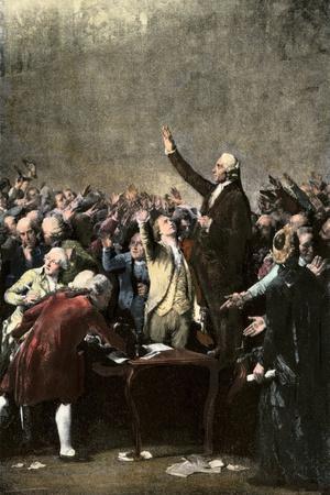 French Revolution (1789-1799): the Oath of the Game of Palm, on 20 June ...