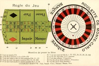 'French Roulette Rules' Art Print | Art.com