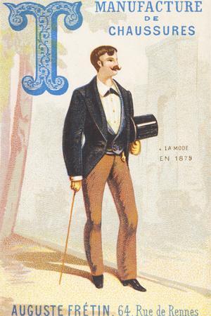'Letter T - Fashion in 1879 (Men's Costume) ,1880 (Chromolithography ...