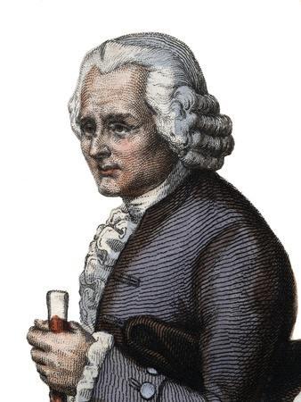 Portrait of Jean-Jacques Rousseau (1712-1778), Swiss philosopher Giclee ...