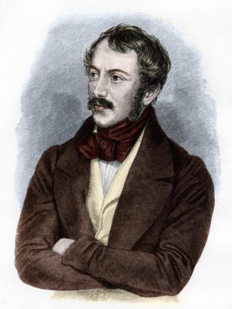 Portrait of Nikolaus Lenau Giclee Print - French School | Art.com
