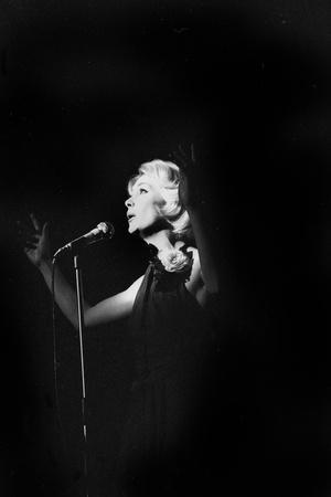 French Singer Betty Mars on Stage in Bobino, Paris, February 1972 Photo ...