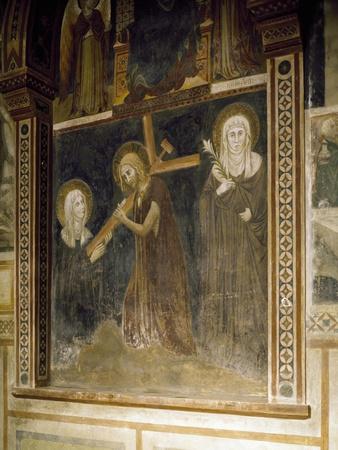 'Fresco Depicting Appearance of Christ Carrying Cross to St Clare and ...