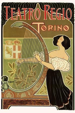 'Teatro Regio, Torino: Theatre Royal de Turin Opera House, c.1898 ...