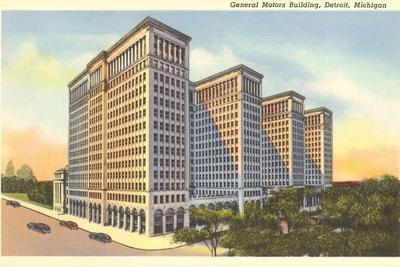 'General Motors Building, Detroit, Michigan' Art Print | Art.com