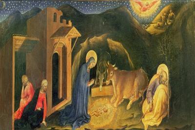 Adoration of the Magi Altarpiece, Left Hand Predella of the Nativity ...