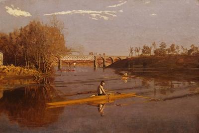 'Max Schmitt in a Single Scull by Thomas Eakins' Photographic Print - Geoffrey Clements | Art.com