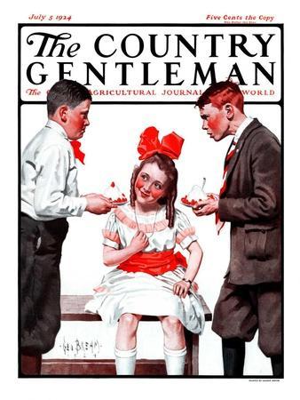 '"Two Boys Bringing Girl Ice Cream," Country Gentleman Cover, July 5 ...