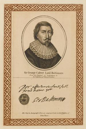 'George Calvert, Lord Baltimore Statesman and Governor of Newfoundland ...