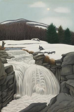Brook in the Mountains, 1945 (Oil on Canvas) Giclee Print - George ...