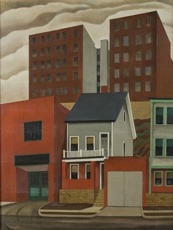 'Untitled, 1931 (Oil on Canvas)' Giclee Print - George Copeland Ault ...