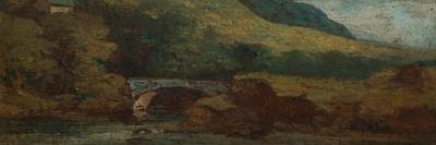 'Landscape with a Bridge, 1807 (Oil on Millboard)' Giclee Print ...