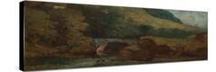 'Landscape with a Bridge, 1807 (Oil on Millboard)' Giclee Print ...