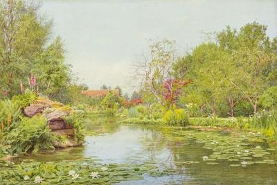 'The Lily Pond (Watercolour)' Giclee Print - George Marks | Art.com