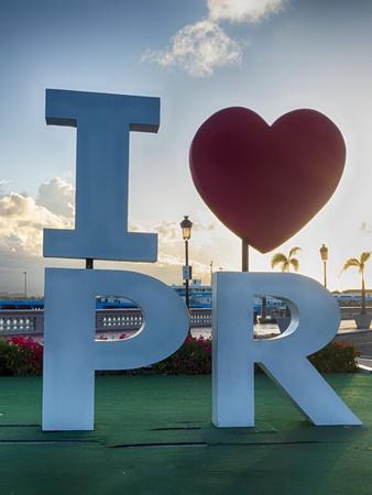 'I love Puerto Rico Sign in San Juan Harbor' Photographic Print ...