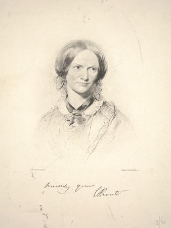 Charlotte Brontë, Engraved by Walker & Boutall, 1850 (Collotype) Giclee ...
