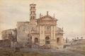 Basilica Di Santa Francesca Romana, Rome, 1882 (Watercolour) Giclee ...