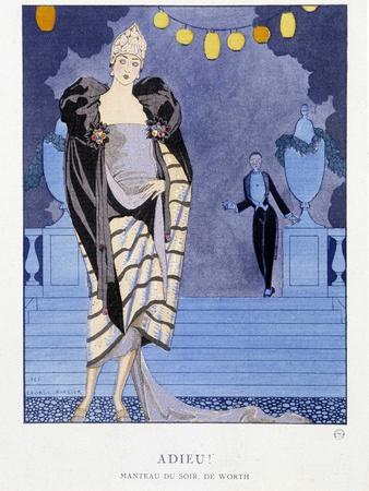 'Worth's Women's Evening Coat: “Farewell”” - Illustration by George ...